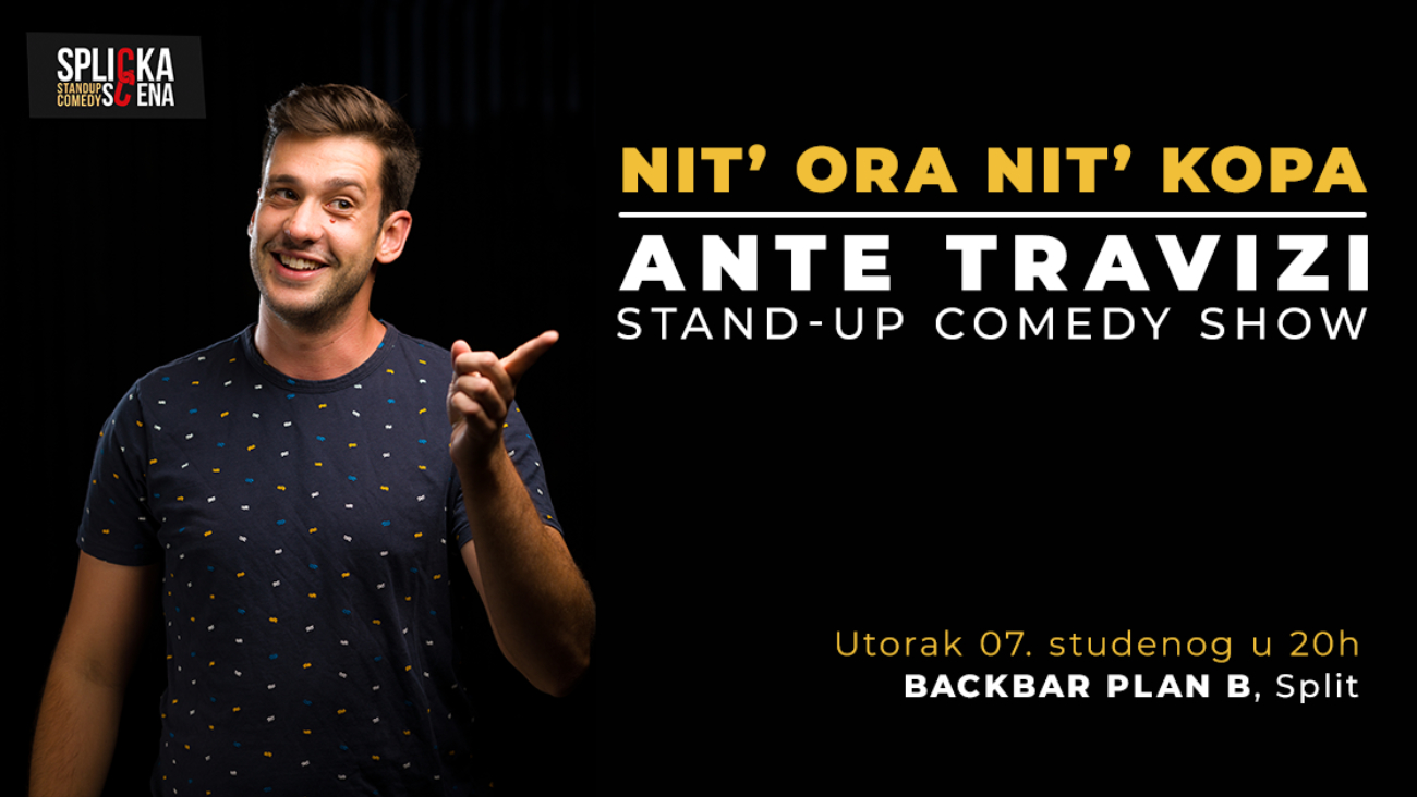 BackBar Plan B: Ante Travizi - "Nit' ora nit' kopa" - Stand-up Show ...