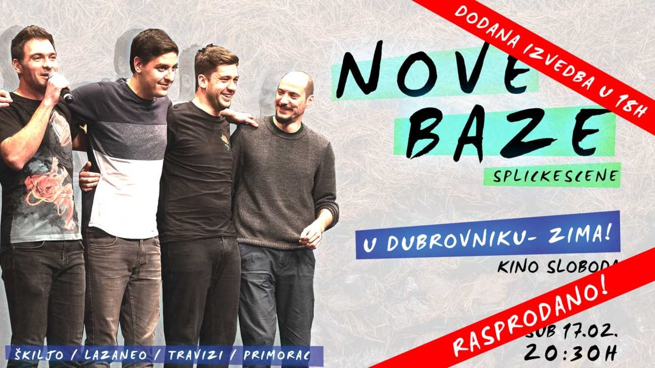 Ulaznice za : Dubrovnik: Nove baze SplickeScene - ZIMA! - Stand-up ...