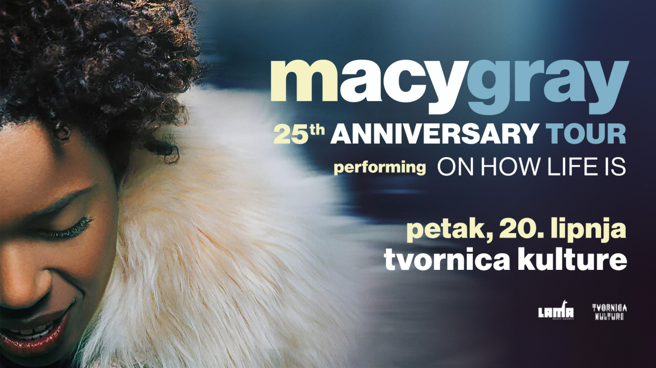 Ulaznice za : MACY GRAY u Tvornici kulture 2025 | CoreEvent