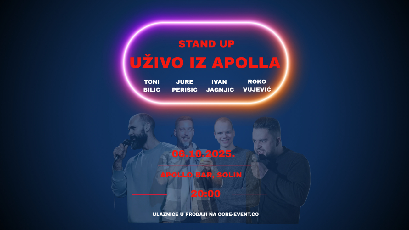 Ulaznice za : Stand Up - Uživo iz Apolla - Nove Face s Open Mik-a 2025 ...